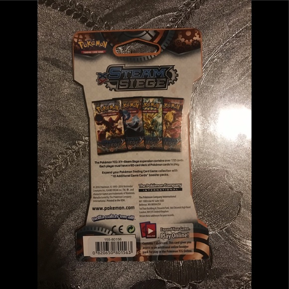 Other | Pokemon Steam Siege Pack | Poshmark